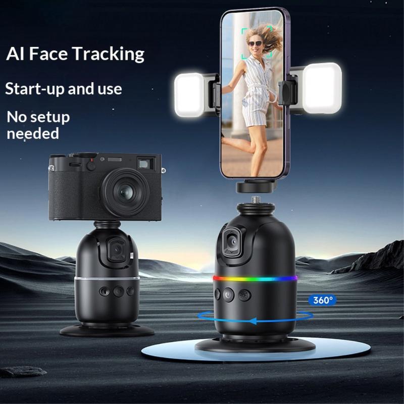 Cyke P03 Håndholdt AI Face Tracking Gimbal med bevegelseskontroll - svart