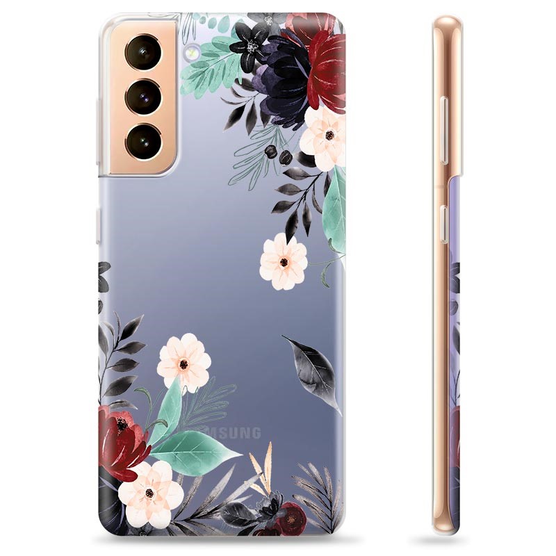 Samsung Galaxy S21+ 5G TPU-deksel - Høstblomster